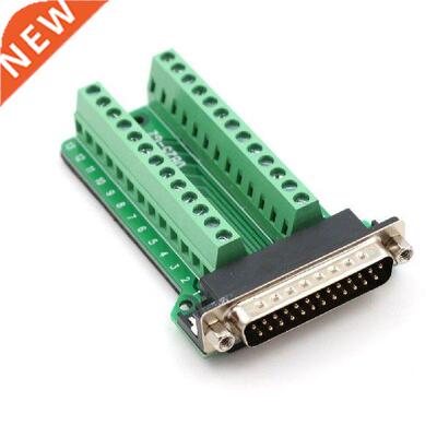 1PCS DB25 Male 25Pin Plug Breakout PCB Board 2 Row