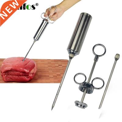 Food Flavor Seasoning BBQ Meat Syringe Marinade Injector Kit