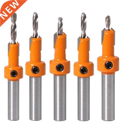 8mm Shank HSS Woodworking Countersink Router Bit Set Screw E