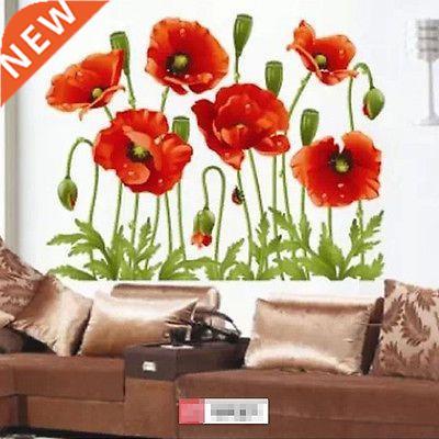 Flowers Removable Wall Stickers Decal Art Vinyl Flower