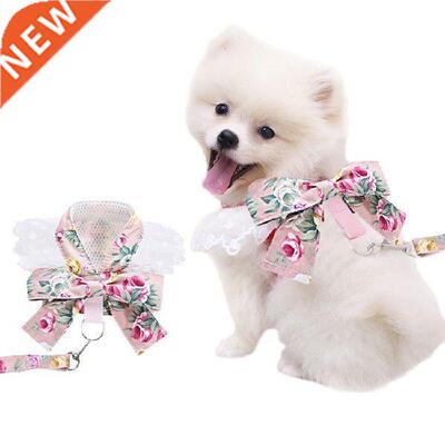 Puppy Bowknot Hness Set Cute Kitten Vest Hness Set