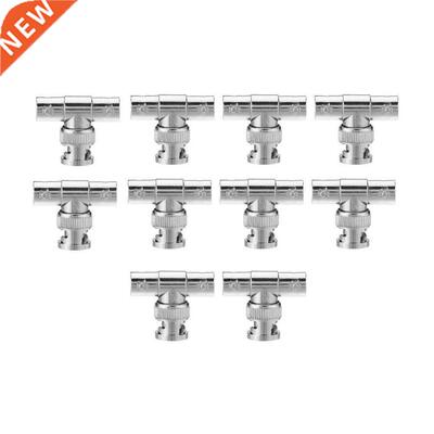 10pcs Solderless Right Angle tee BNC junction 2 female 1 mal
