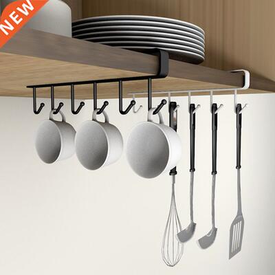 6 Hooks Iron Cabinet Hanger Storage Hook U-shape Under