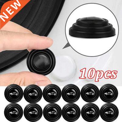 10pcs Car Door Anti-shock Pad Hood Trunk Anti-collision Sili