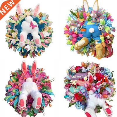 1PC Easter Decoration Thief Rabbit Wreath Thief Bunny