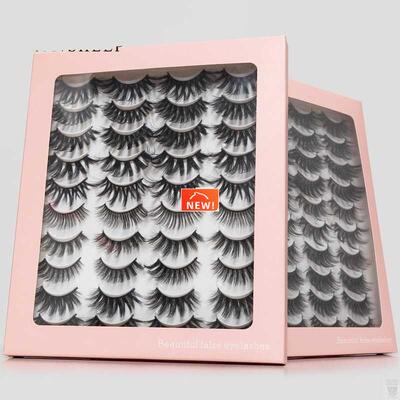 2/8/20 Pairs 3D Mink Lashes Natural False Eyelashes Dramatic