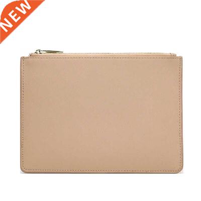Monogrammed customized letters women PU saffiano pouch ladie