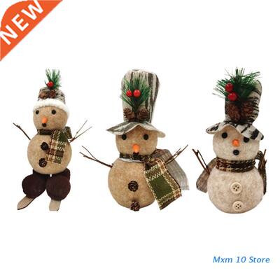 Plush Snowman Standing Christmas Easter Gifts Dwarf Hat Doll