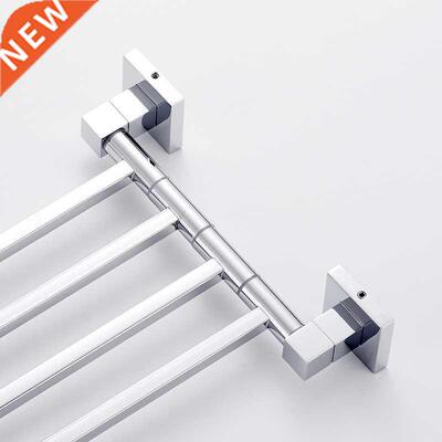 Stainless Steel 2/4 Swivel Towel Bars Hanger Bathrobe Towel