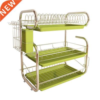 3 Tiers Dish Drying Rack Storage Shelf Kitchen Washing
