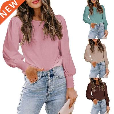 T Shirt Women Slim Long Sleeve Autumn Blusas black Basic