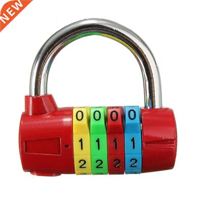 Combination Lock Travel Luggage Lock 4 Digits Numbers Red