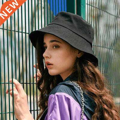 Fashion Solid Color Bucket Hat Summer Autumn Fisherman Hat O
