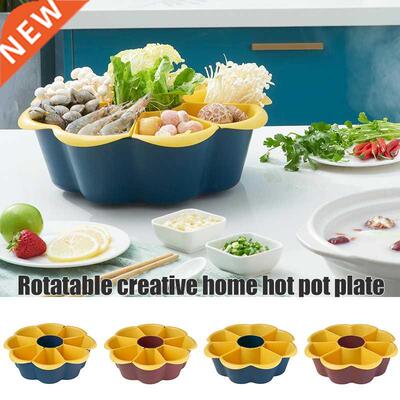 Rotating Drain Basket Fruit Vegetable Plate Snack Tray Hot