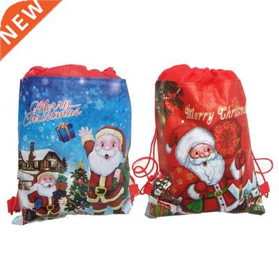 1pc Santa Claus Gift Bag Christmas Non-woven Fabrics Kid