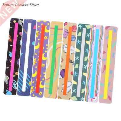 8Pcs Bookmarks Guided Reading Highlight Strips Overlay Bookm
