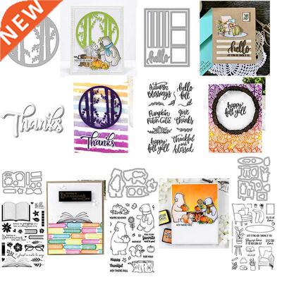 Card Front Builder Forest Fall Sences Blessings Thanks Cutt