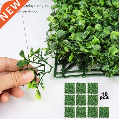 10 pcs Artificial Flowers Boxwood Grass 25x25cm Backdrop