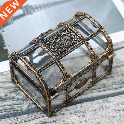 Vintage Transparent Pirate asure Storage Box Candy Trinket f