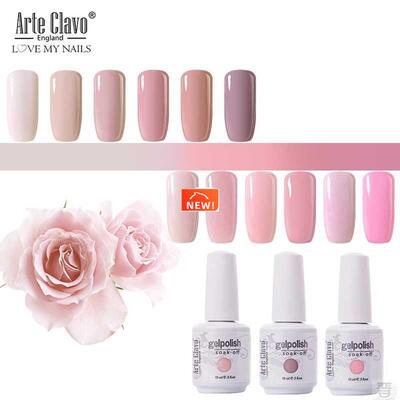 Nail Polish UV Hybrid Gel Lak Pink Red Series Gel Varnish 1