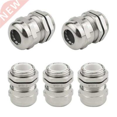5 Pcs Stainless Steel Cable Gland Waterproof Cable Fixing He