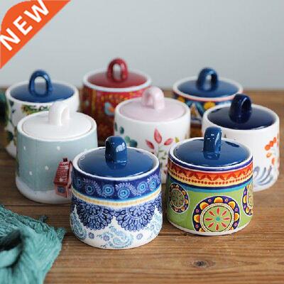 Bohemian Ceramic Tableware Sucrier Milk Can Exquisite Small