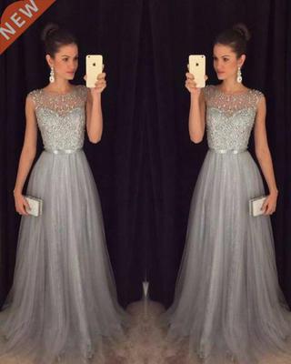 2022 women wedding dress chiffon sleeveless sequined dress