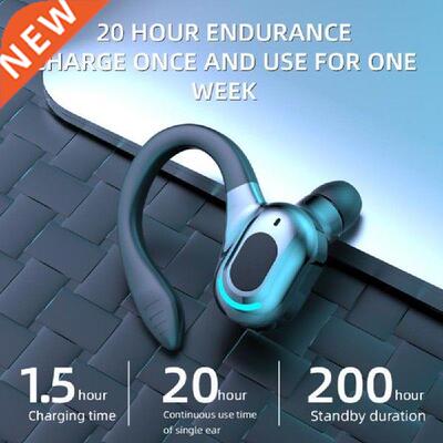 F8 Bluetooth-Compatible 5.2 Wireless Earphone Ear Hook Mini