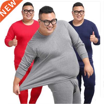 Large Size Thermal Underwear Men O Neck Cotton Thermal Under