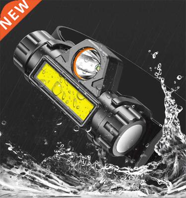 Portable mini Powerful Headlamp USB Rechargeable LED Headlig