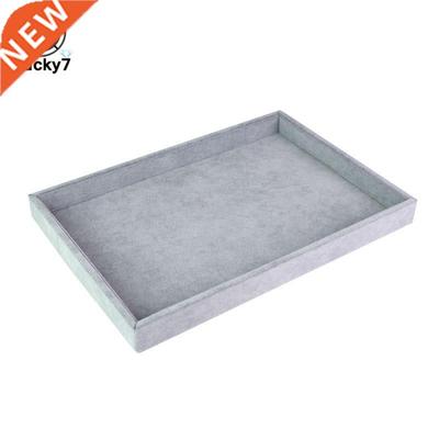 Gray Velvet Newest Jewelry Display Neckla Box Tray Jewellery
