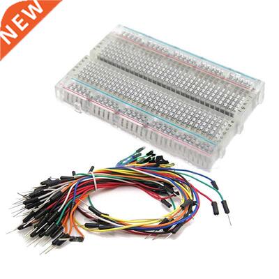 Clear Mini Prototype test board deck and 65pcs Breadboard Wi