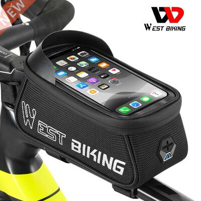 WEST BIKING Bicycle Top Tube Bag Waterproof MTB Bike Front