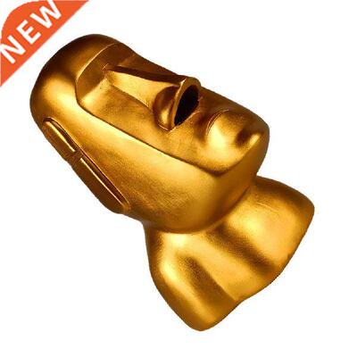 1Pc Facial Tissue Holder Novel Fine Resin Moai Statue