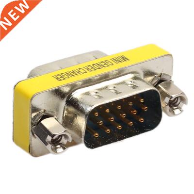 15 Pin VGA SVGA Gender Changer Adaptor Connector Coupler Mal