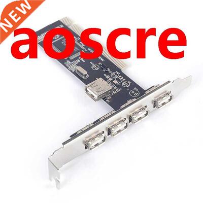 USB 2.0 4 Port 480Mbps High Speed VIA HUB PCI Controller Car