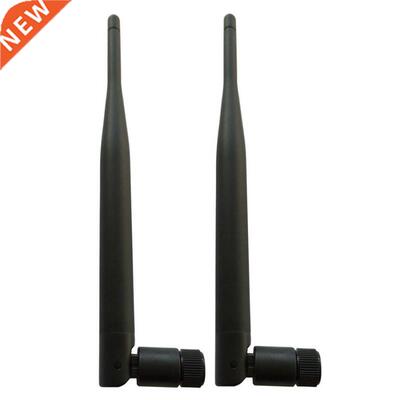 2Pcs WiFi Antenna 2.4 GHz 5dBi SMA Male Antenna 802.11b/g Ae