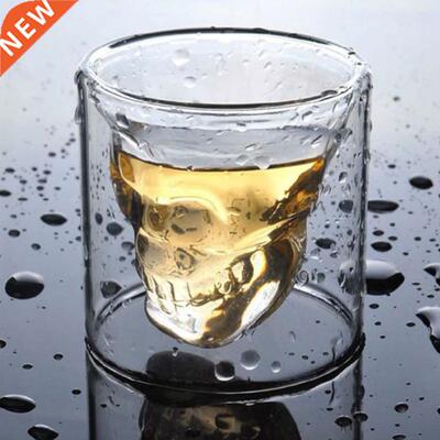 Skull Cup Shot Glss Trnsprent Cup Crystl Skull Heds