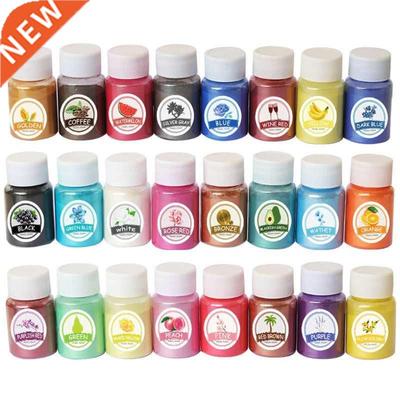 24 Colors Mica Mineral Powder Epoxy Resin Pigment Pearlescen