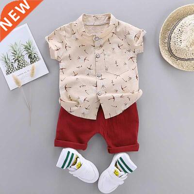 Summer Children's Clothes Sets Boys T-shirt and Shorts Pants