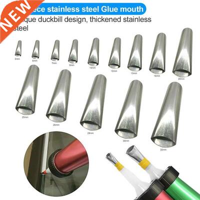 14PCS Stainless Steel Caulk Nozzle Applicator Caulking Finis