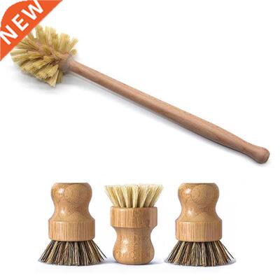 Bamboo Dsh Brush & Wood Bottle Brush For Wde Mouth Bottl