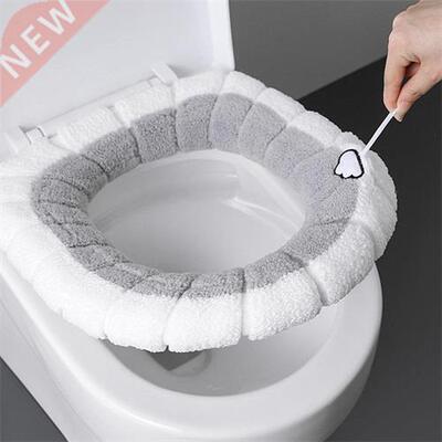 Winter Warm Toilet Seat Cover Mat Bathroom Toilet Pad
