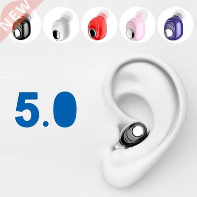 Mini In-Ear 5.0 Bluetooth Earphone HiFi Wireless Headset Wit