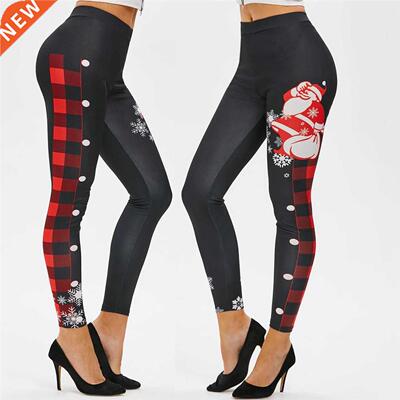 Women Leggings Fashion 3d Digital Printing Christmas Legging