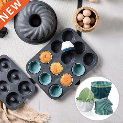 Muffin Silicone Cups Gold Cupcak Liner Cake Wrappers Baking