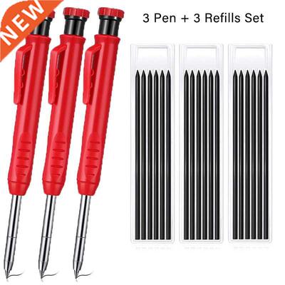 Solid Carpenter Pencil Set Woodworking Tools Mechanical Penc