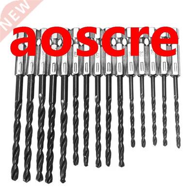 15pcs 3-5mm HSS Twist Drill Bit Set 1/4 Inch Hex Shank High