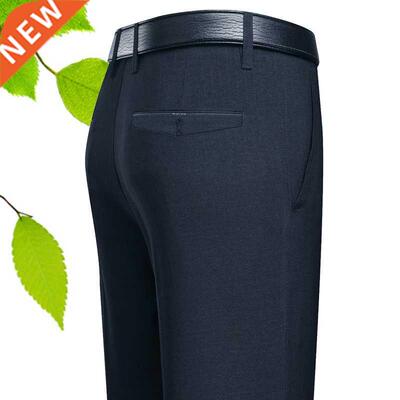 Spring Summer Thin Casual Pants Business Straight Stch Trous