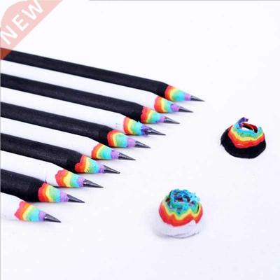 6Pcs/Set Pencil Hb Rainbow Color Pencil Stationery Items Dra